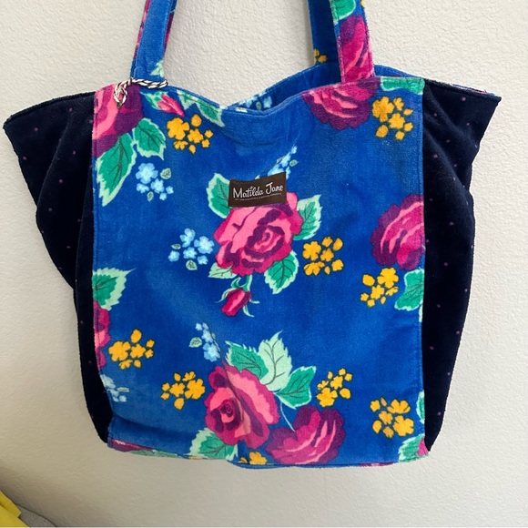 Matilda Jane | Bags | Matilda Jane Terry Cloth Bright Colorful Floral ...
